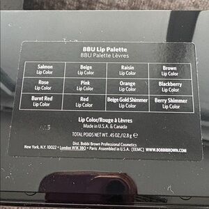 Bobbi Brown | Makeup | Brand New Bobbi Brown Bbu Lip Palette | Poshmark
